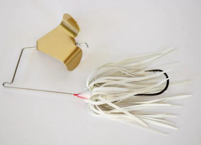 Delta Lures Buzzbait - 1/4oz Gold Blade - Wht – Z's Tackle