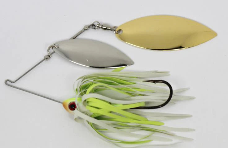 Delta spinnerbait - Nickel Willow / Gold Willow - Cht/Wht – Z's Tackle