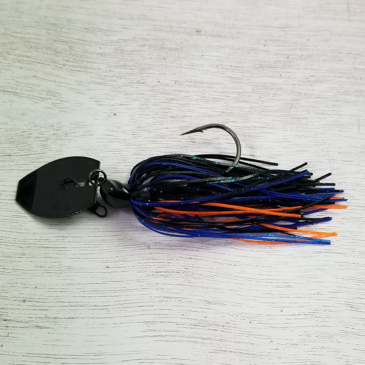 Delta Lures Thunder Jig - Black Blade - Black Blue Orange – Z's Tackle