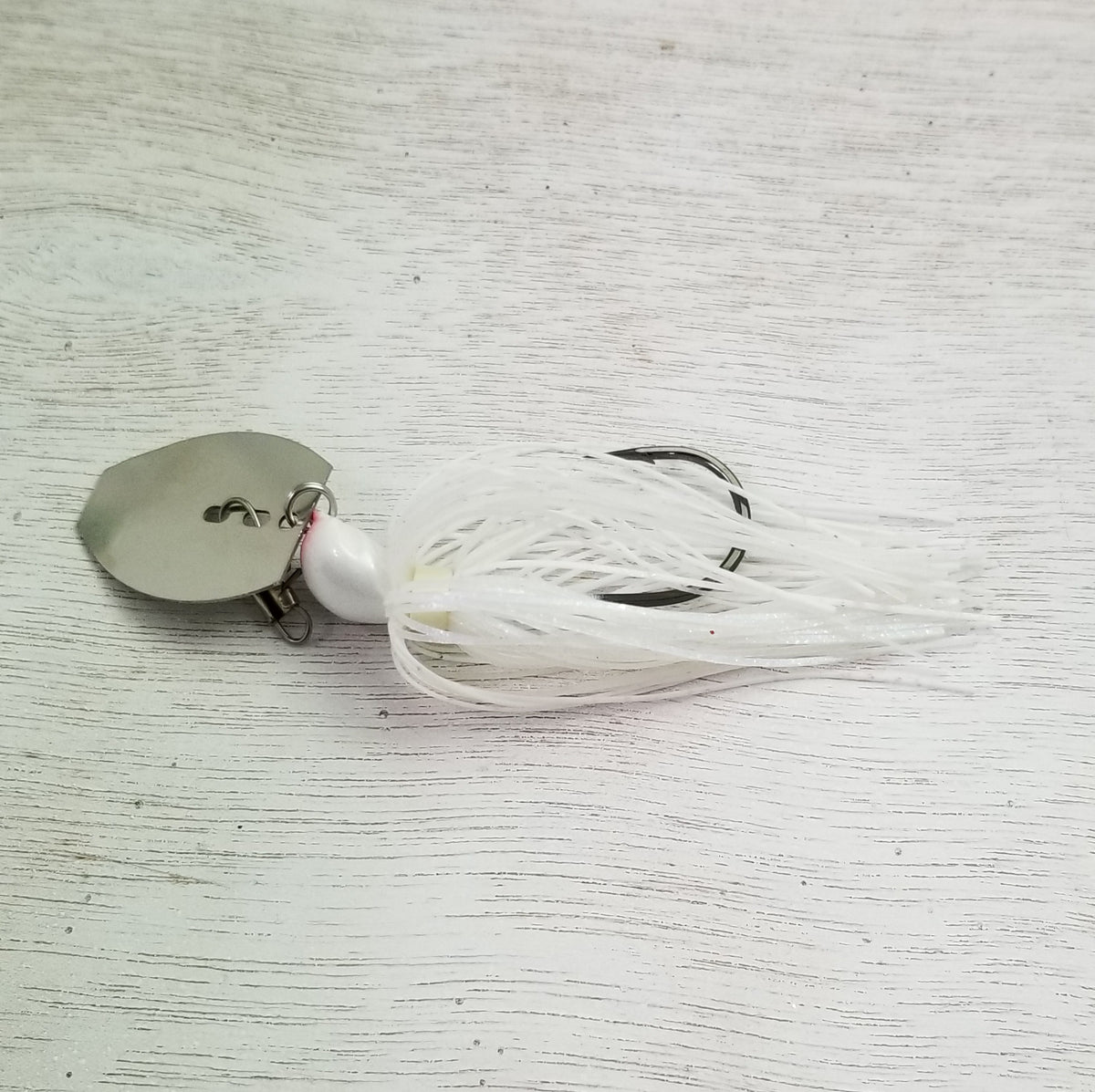 Delta Lures Thunder Jig - Nickel Blade - White Shad – Z's Tackle