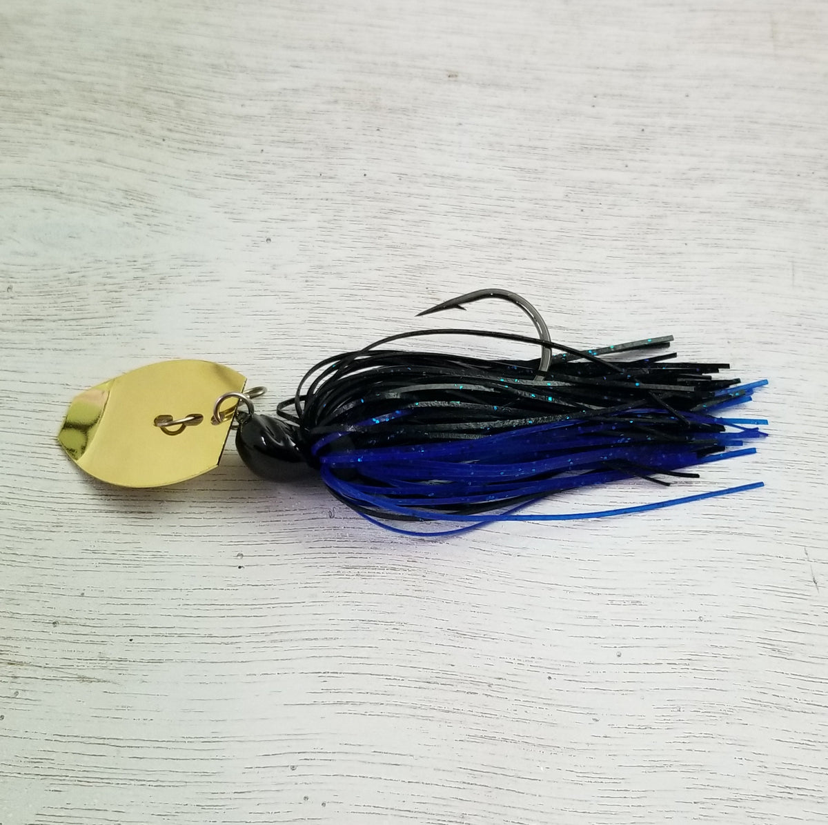 Delta Lures Thunder Jig - Gold Blade - Black Blue – Z's Tackle